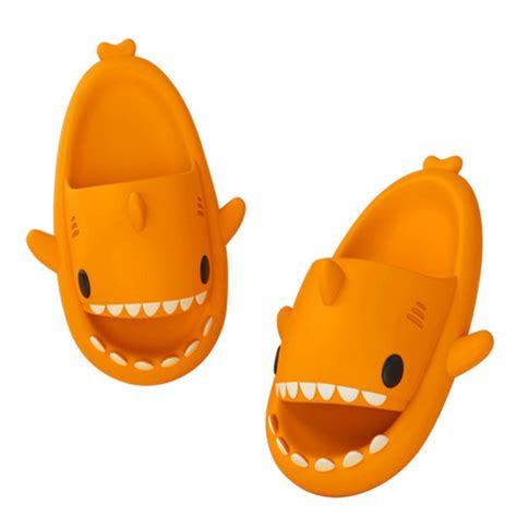 Unisex Shark Slides Non Slip Novelty Open Toe Sandals Cute Beach