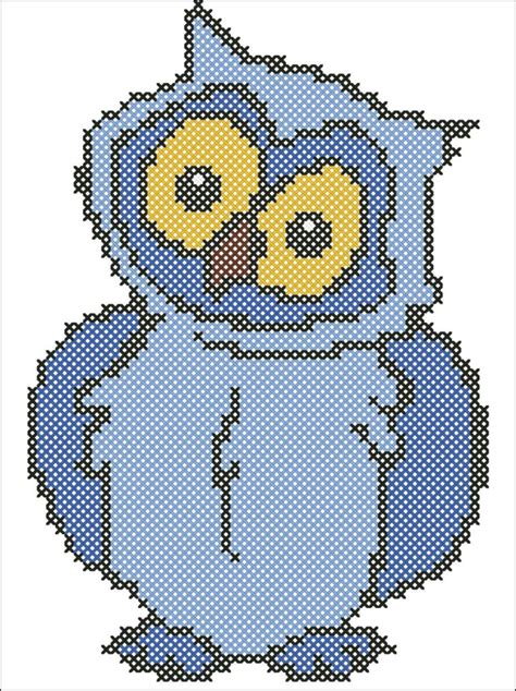 Owl Bird Cross Stitch Pattern Pdf Instant Download Etsy