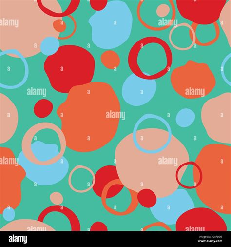 Seamless Vector Pattern With Paint Blob On Green Blue Background Seamless Vector Pattern With Paint Blob On Green Blue Background