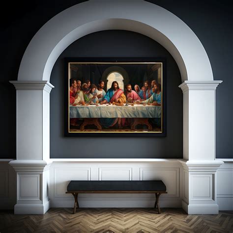 The Last Supper Wall Art Modern Christian Art Traditional Catholic