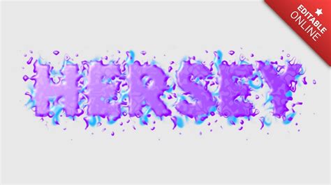 Hersey Spectacular Splash Text Effect Generator