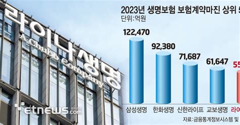 라이나생명 Csm 3조원 폭증생명보험 탑5 등극