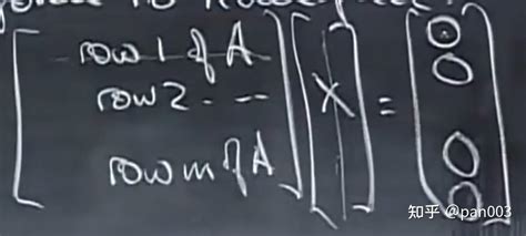 mit 线性代数 正交向量，正交子空间 知乎