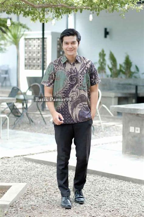 Jual Baju Kemeja Batik Pria Lengan Pendek Kondangan Terbaru Modern