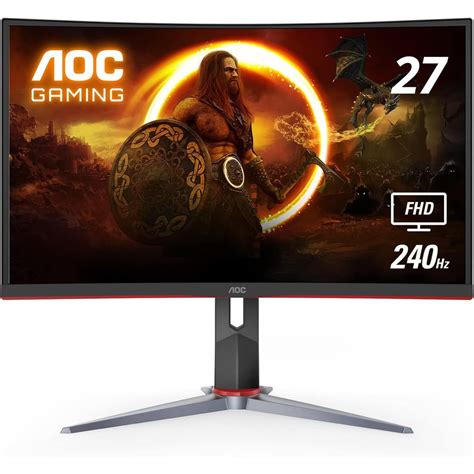 Aoc 27 C27g2z Va Fhd Freesync 240hz 05ms Height Adjustable Curved