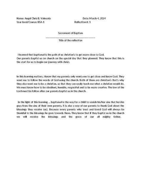 Template Ifp Reflection Format Name Angel Chris B Valmoria Date