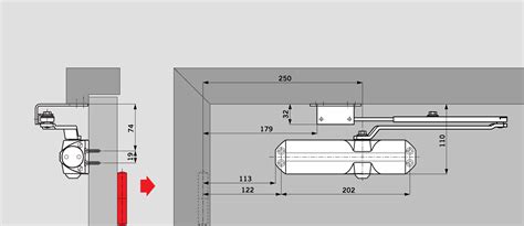Dorma TS68 Σούστα πόρτας με γρανάζι, με ρυθμιζόμενη δύναμη Νο 2-4 | 62 ...