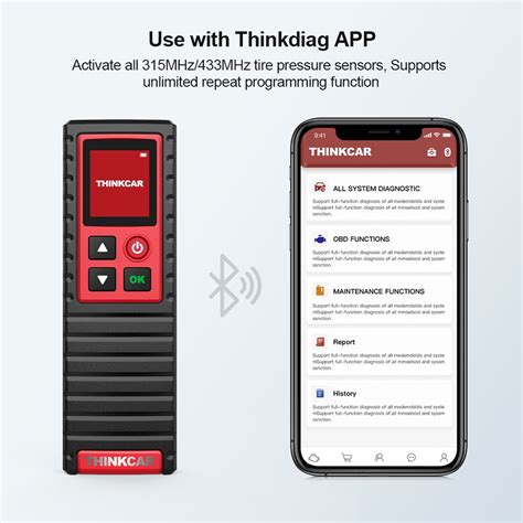 Thinkcar Thinktpms G2 Tpms Car Tire Pressure Diagnostic Tool Automotive Tpms Sensor Activator