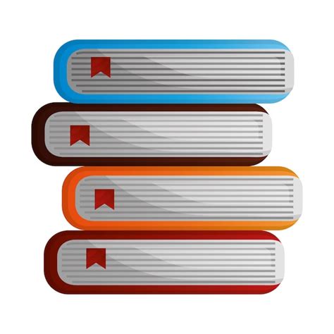 학교 쌓인 책 문학 지식 프리미엄 벡터