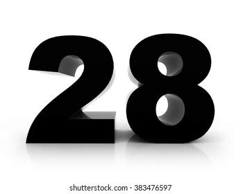 Number 28 库存插图 315689681 Shutterstock
