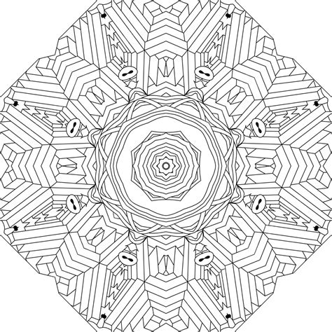 Circular Zentangle Ornament Handdrawn For Coloring Page Element Asian Swirl Vector Element