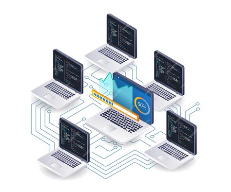 Premium Vector Computer Network Programmer Technology Analysis