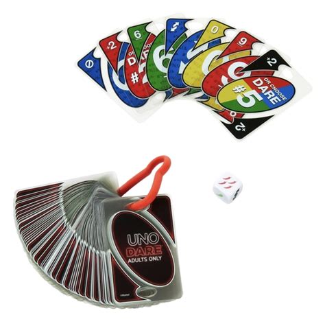 Uno Other Uno Dare Adults Only Card Game 2 Players Waterproof Cards