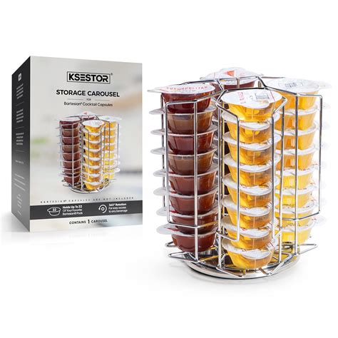 Premium Storage Carousel For Bartesian Capsules By Ksestor Holds Up