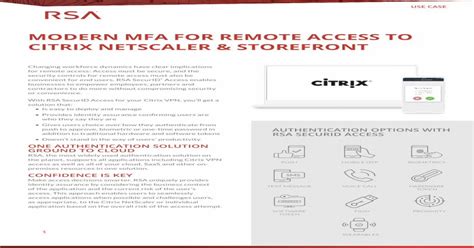 Pdf Modern Multi Factor Authentication For Remote Access To · Citrix Netscaler