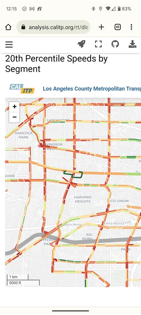 Speedmap App Tweaks · Issue 2769 · Cal Itpdata Infra · Github