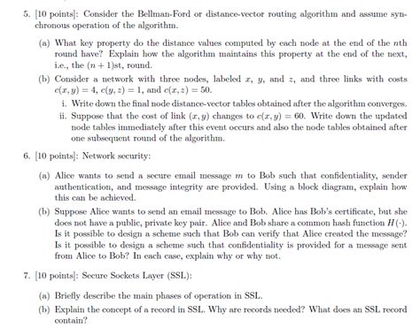 solved 5 10 points consider the bellman ford or