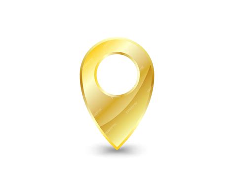 Premium Vector Golden Marker Location Icon Vector Illustration Golden