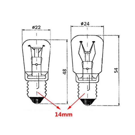 High Temperature Bulb 300 Degree Oven Light 15w 25 Grandado