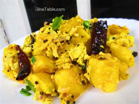 Kappa Egg Masala Recipe Scrambled Egg With Boiled Tapioca Recipe