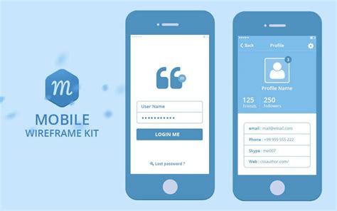 The Best Free Mobile Wireframe Kit Psd