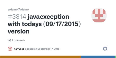 Javaexception With Todays Version Issue Arduino