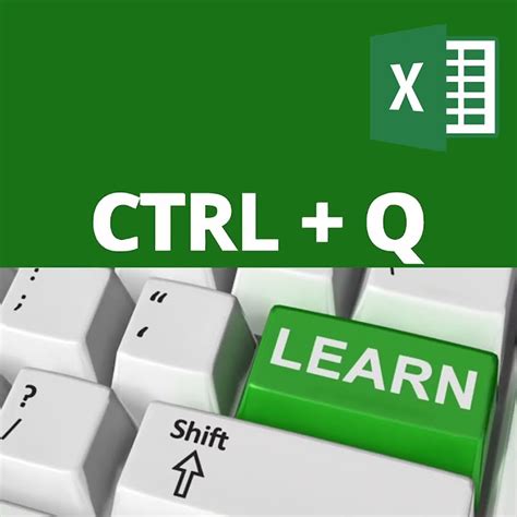 Keyboard Shortcut Excel Ctrl Q Education Keyboardshortcuts Youtube