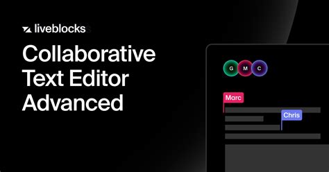 Collaborative Text Editor Liveblocks Example