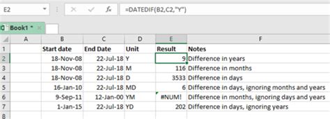Excel Formula How To Use The Excel Datedif Function Excelchat