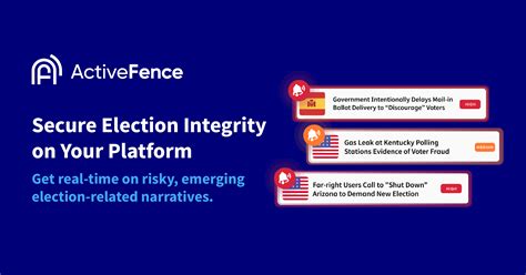 Activefence Election Integrity Safeguard Elections