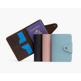 Leather Passport Wallet Hidemont