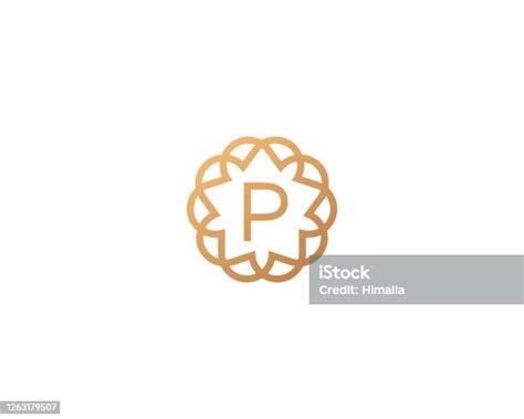抽象線性單字字母p標誌圖示設計現代最小風格插圖高級字母圓形花圈框架線符號符號標誌標誌標誌標誌標誌標誌向量圖形及更多字母p圖片 Istock