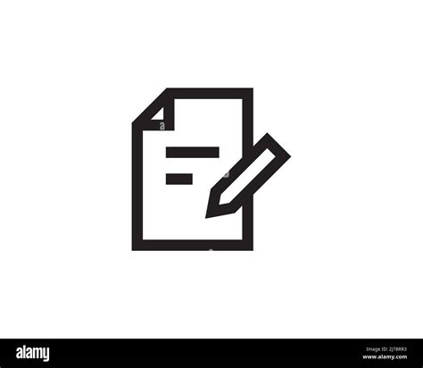 Note Icon Vector Sign Paper Message Or Document Page Notice Doc Sheet Stock Vector Image And Art