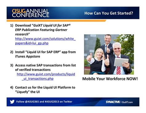 Sapphire 2013 Presentation Streamlining Sap Transactions For Barcode Scanners And Smartphones
