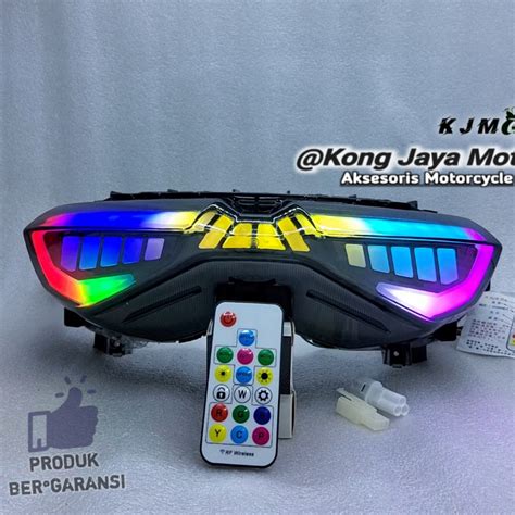 Jual Lampu Belakang Nmax New RGB Remote Stoplamp Nmax New 2020 Lampu