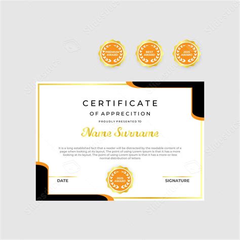 Colorful Certificate Achievement Diploma Word Template And Google Docs