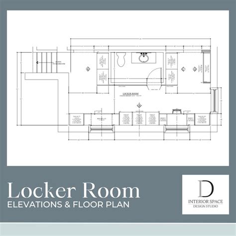 Locker Room Elevations And Floor Plan