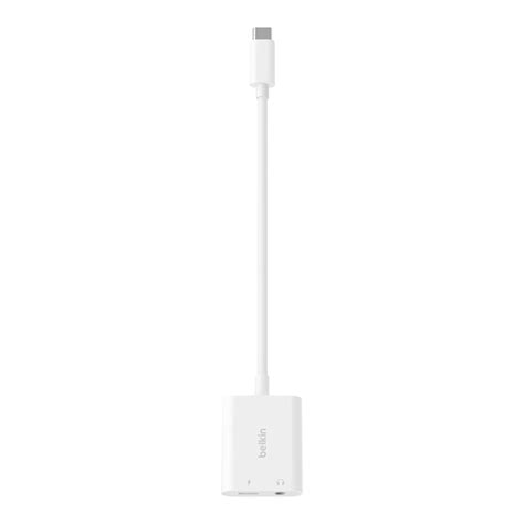 Adapter อะแดปเตอร์ Belkin Rockstar 35mm Audio Usb C Charge Adapter