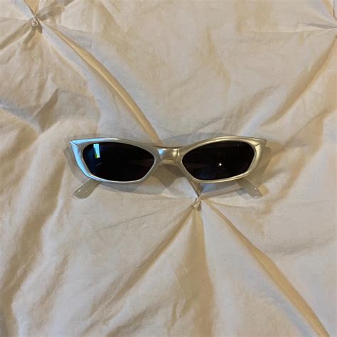 Silver Frame Sunglasses Mint Condition Depop