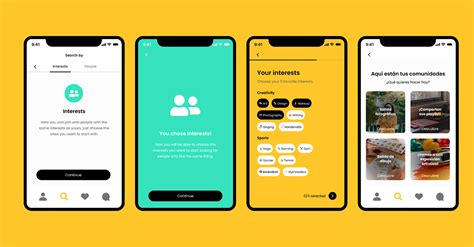 Ux Ui Design Bumble Community On Behance