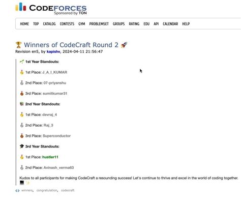 Codecraft2024 Codingchampion Winnerannouncement Webandcodingclub