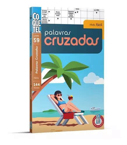 Livro Coquetel Palavras Cruzadas Nível Fácil Ed 59 MercadoLivre