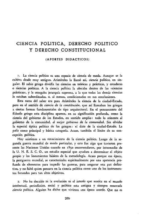 Dialnet Ciencia Politica Derecho Politico Yderecho Constitucion 1710600
