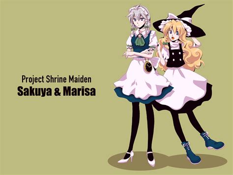 Kirisame Marisa And Izayoi Sakuya Touhou Drawn By Jaack Danbooru