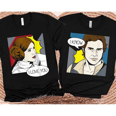 Comic Han Solo I Know Pop Art Star Wars Retro Classic 2023 T Inspire