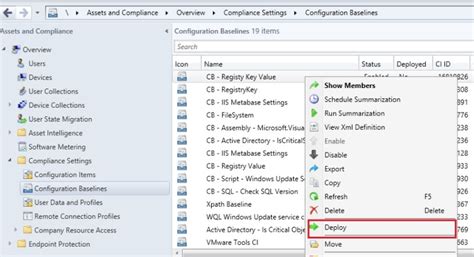 Sccm 2012 Configuration Items Configuration Baselines Compliance Settings Part 7 Sccm Diet