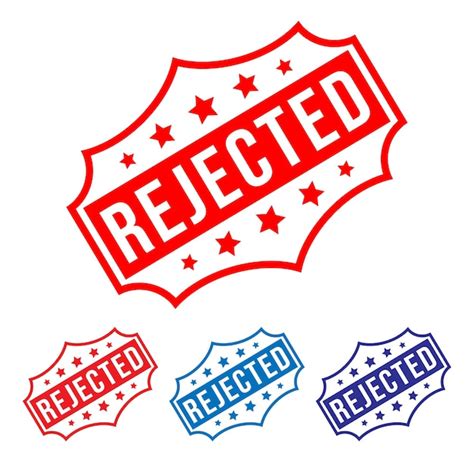 Premium Vector Rejected Rubber Stamp Design Vector Illustration