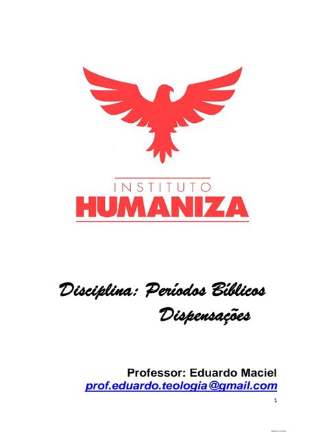 As Sete Dispensações Pdf