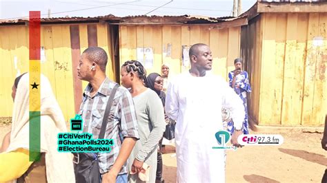 Chaos Erupts At Asawase After Manaf Ibrahim Refused To Jump Queue To Vote
