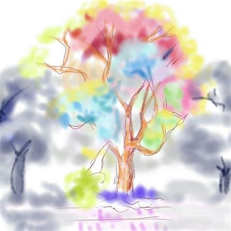 Pin By Naomi Chungs Daydream Art On Digital Expressionism Trees Tree